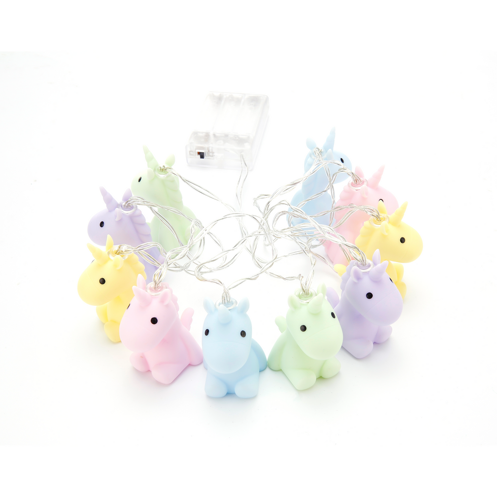 LED String Lights - Pastel Unicorns 10 lights | About Living