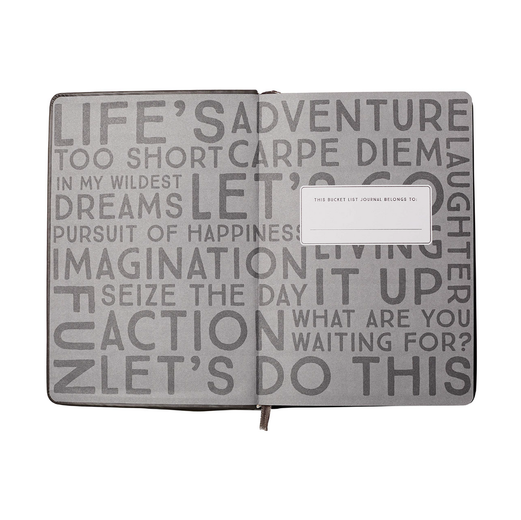 Eccolo | A5 Soft Cover Bucket List Journal - Black & Gold – About Living