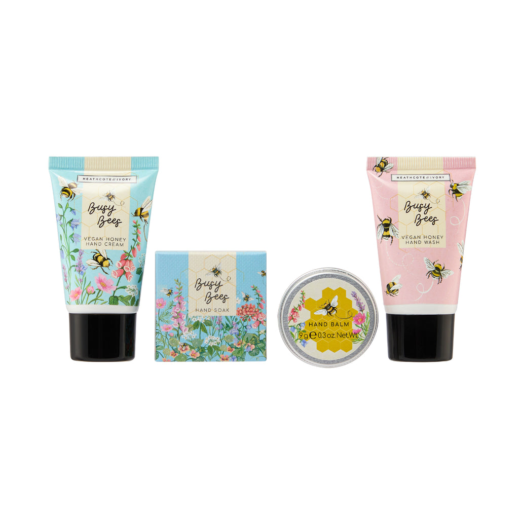 Heathcote And Ivory Busy Bees Mini Vegan Hand Care Set About Living