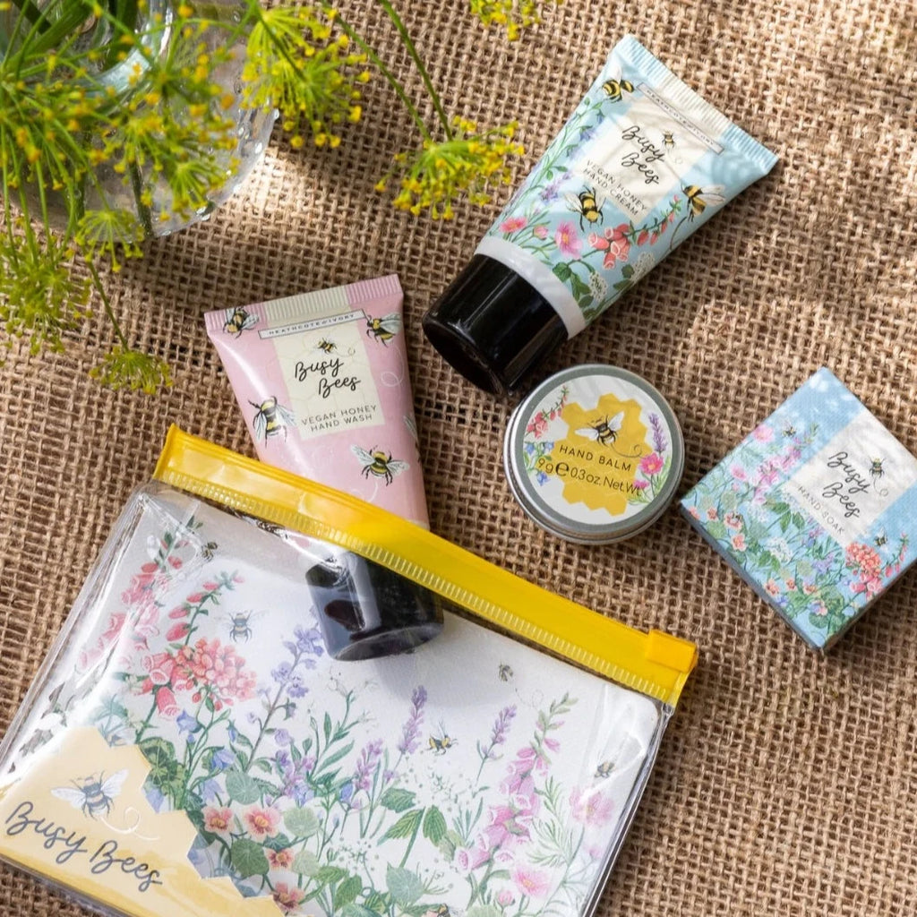 Heathcote And Ivory Busy Bees Mini Vegan Hand Care Set About Living
