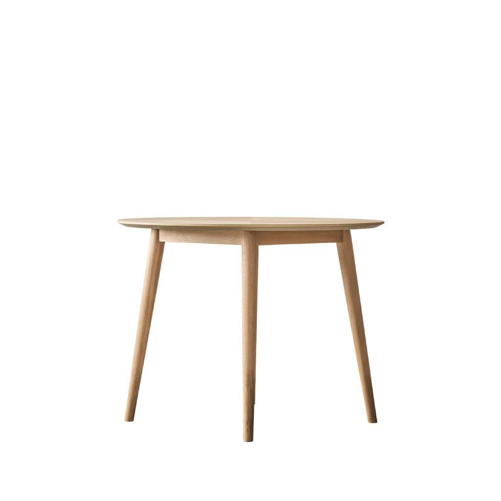 Gallery | Milano Chevron Round Dining Table - Oak – About Living