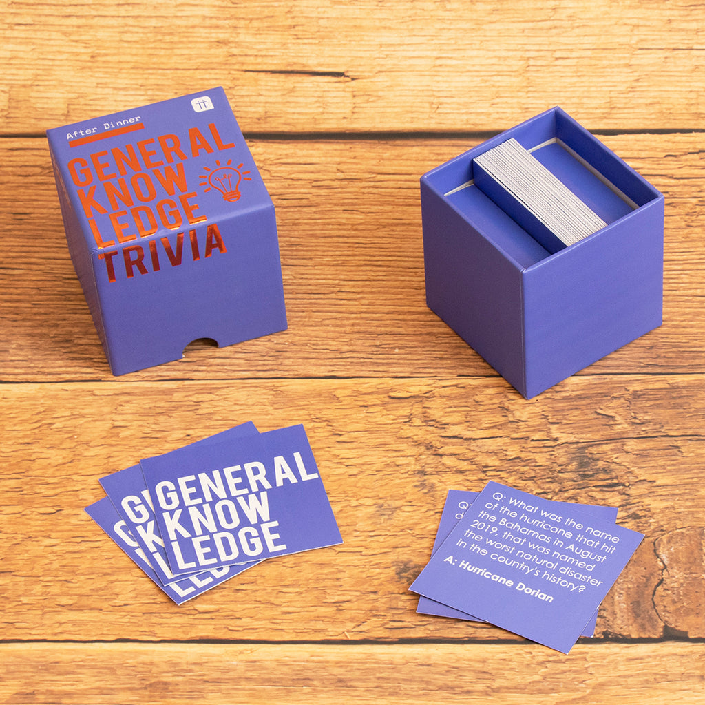 After Dinner General Knowledge Trivia Game | About Living