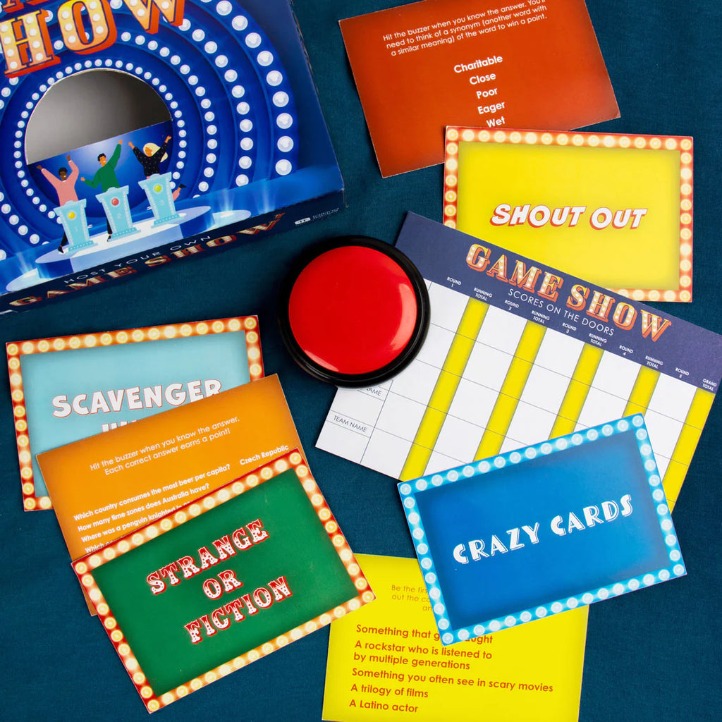 Talking Tables Host Your Own Game Show Board Game About Living