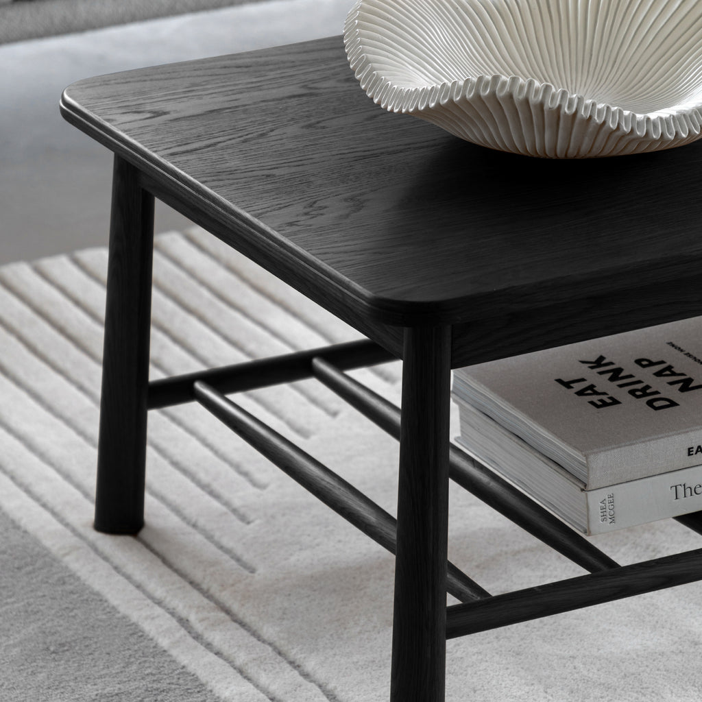 Gallery | Wycombe Nordic Rectangular Coffee Table - Black – About Living