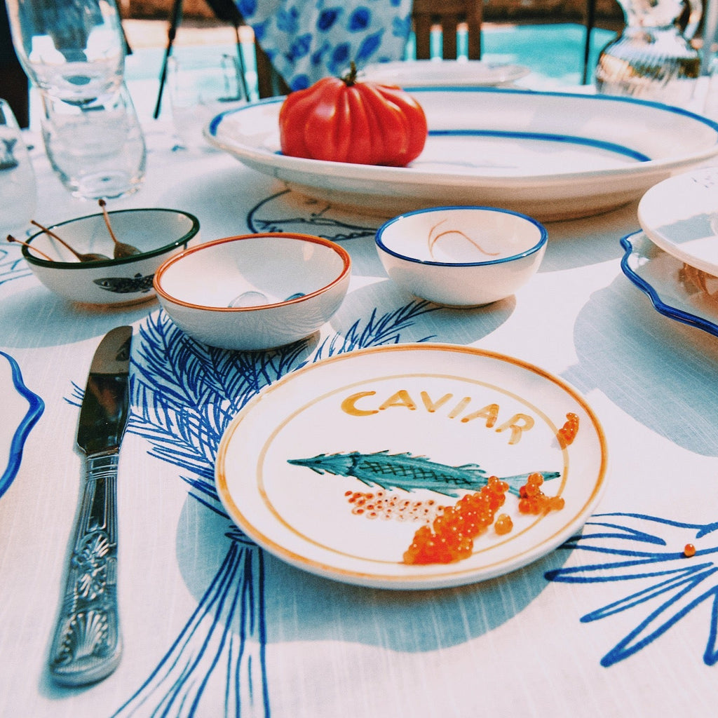 Anna + Nina | Ceramic Hanging Caviar Wall Plate (15cm) – About Living