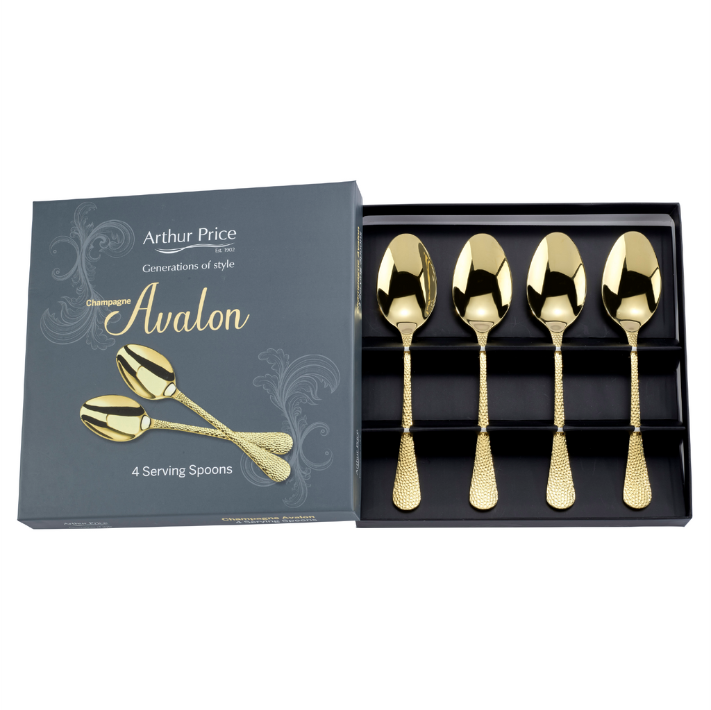 Arthur Price | Champagne Avalon Serving Spoon Box Set - 4 Piece – About ...