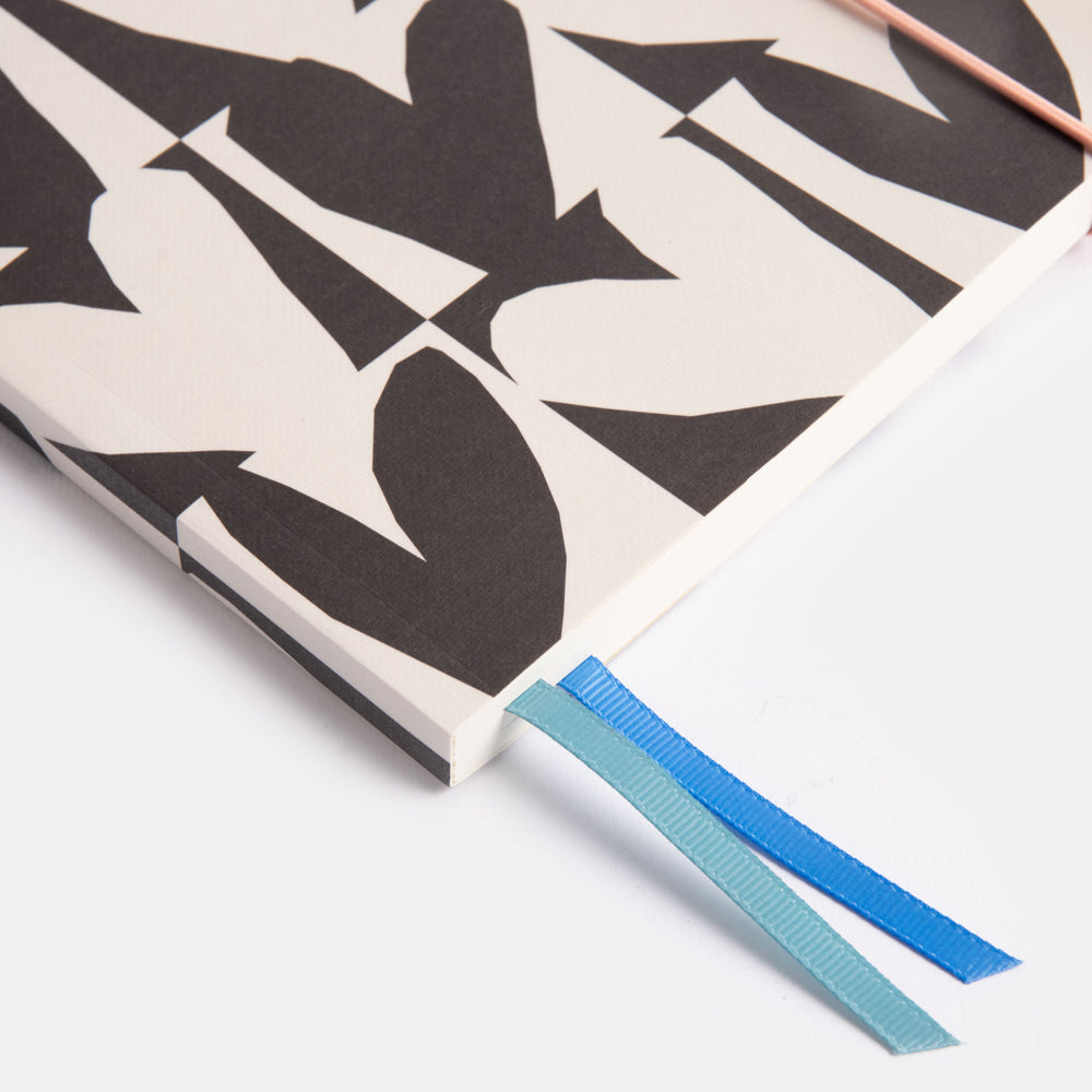 Caroline Gardner | A5 Checkmate Hearts Notebook - Monochrome – About Living