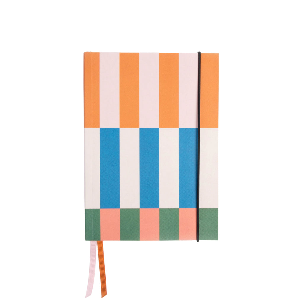 Caroline Gardner Multi Stripe A5 Soft Cover Notebook | About Living