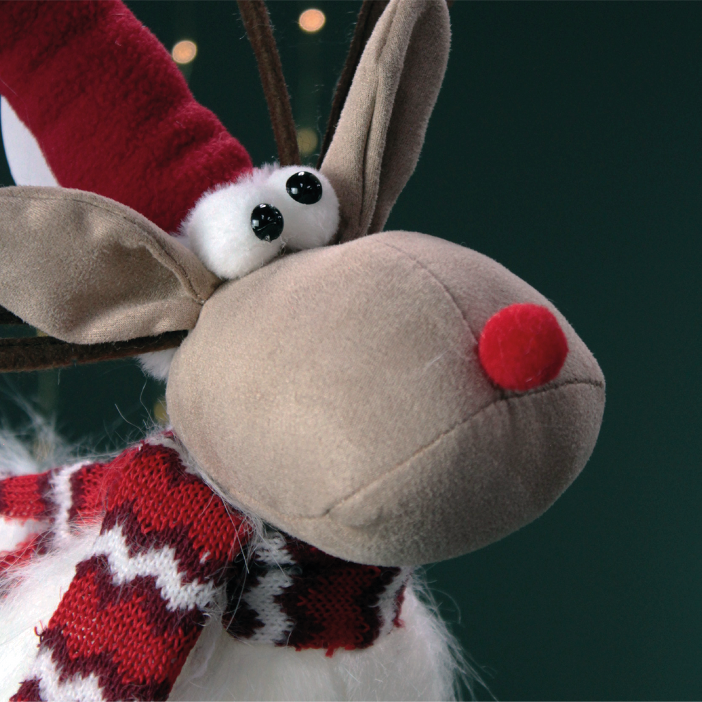 CHRISTMAS by AL | Furry Christmas Reindeer Decoration – About Living