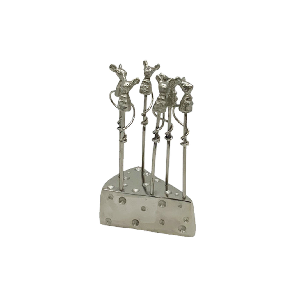 LIV by AL | Mouse Cocktail Picks on Cheese Slice Stand (6 Piece ...