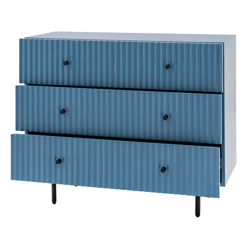 Designed by Gallery | Buckhurst Scalloped 3 Drawer Chest - Blue – About ...