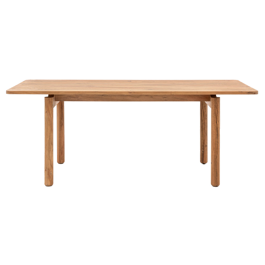 Designed by Gallery | Cannes Retro Rectangular Dining Table - Natural ...