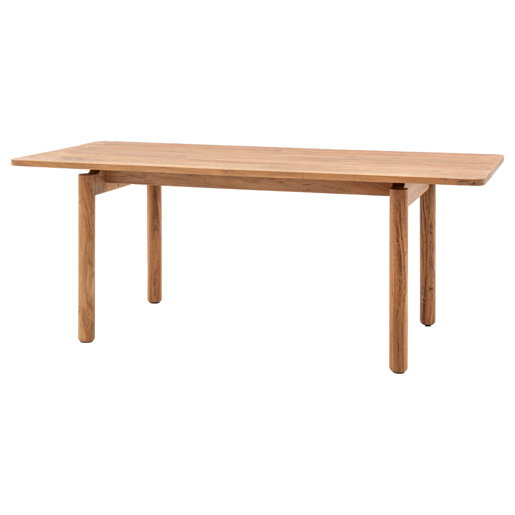 Designed by Gallery | Cannes Retro Rectangular Dining Table - Natural ...