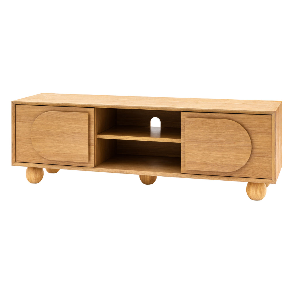 Designed by Gallery | Geo Retro Media Unit - Natural – About Living