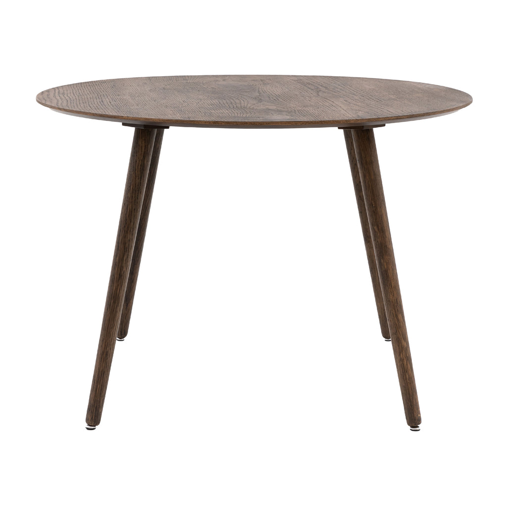 Designed by Gallery | Hatfield Retro Round Dining Table - Smoked Oak ...