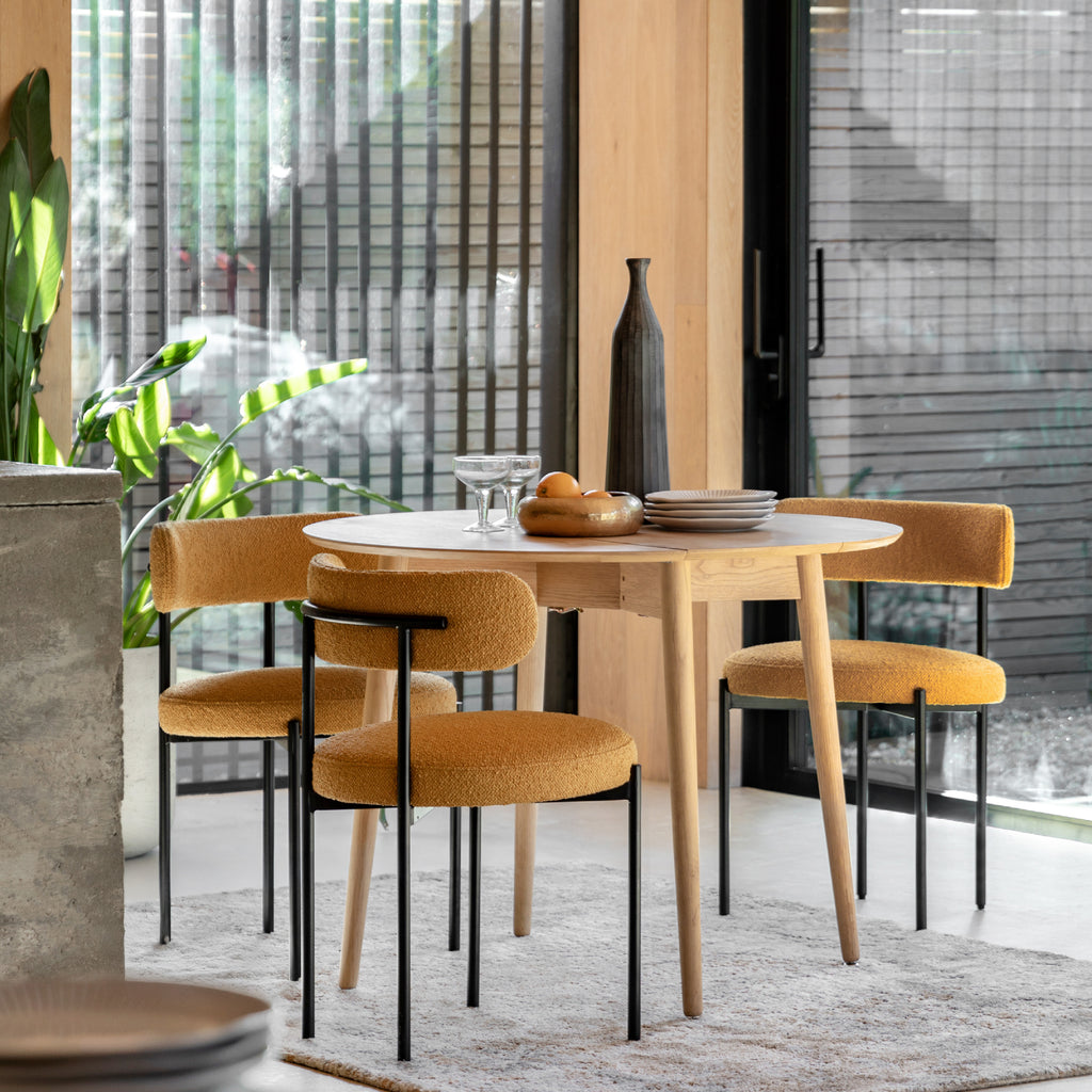 Gallery | Hatfield Round Dining Table - Natural Oak – About Living