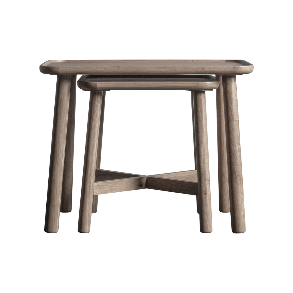 Designed by Gallery | Kingham Rustic Nesting Tables - Grey Oak (Set of ...