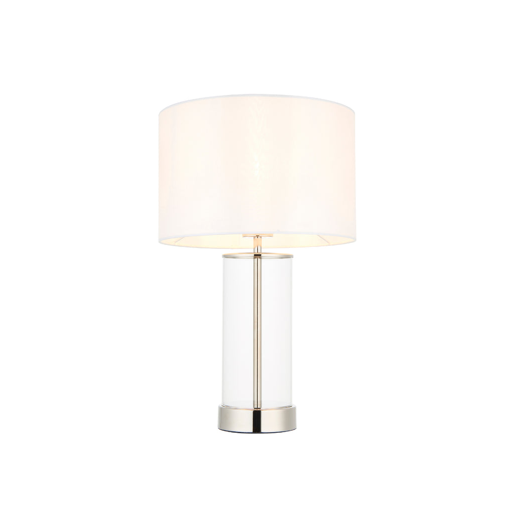 Gallery | Lessina Table Lamp - Bright Nickel/Vintage White (Medium ...