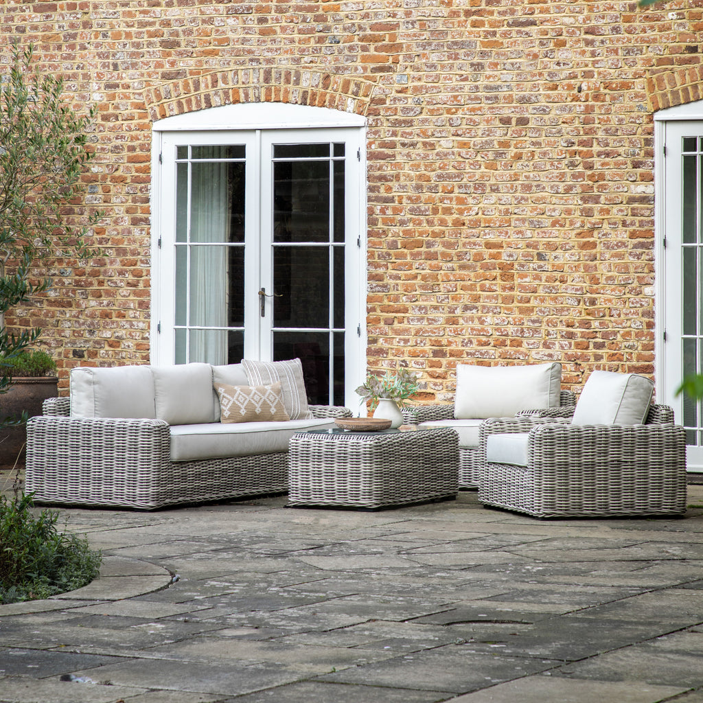 Designed by Gallery | Outdoor Ragusa Lounge Set - Natural Rattan ...