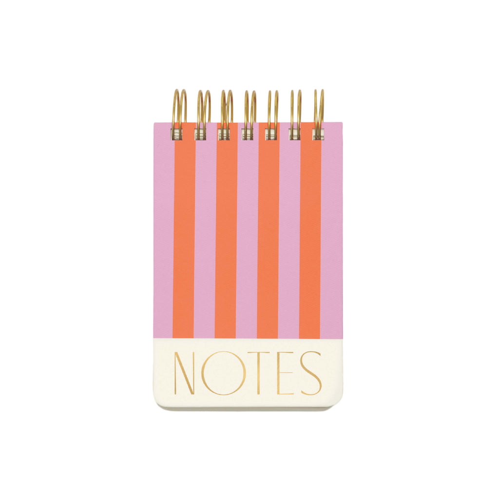 Designworks Ink | Twin Wire 'Notes' Notebook - Pink & Red Stripes ...