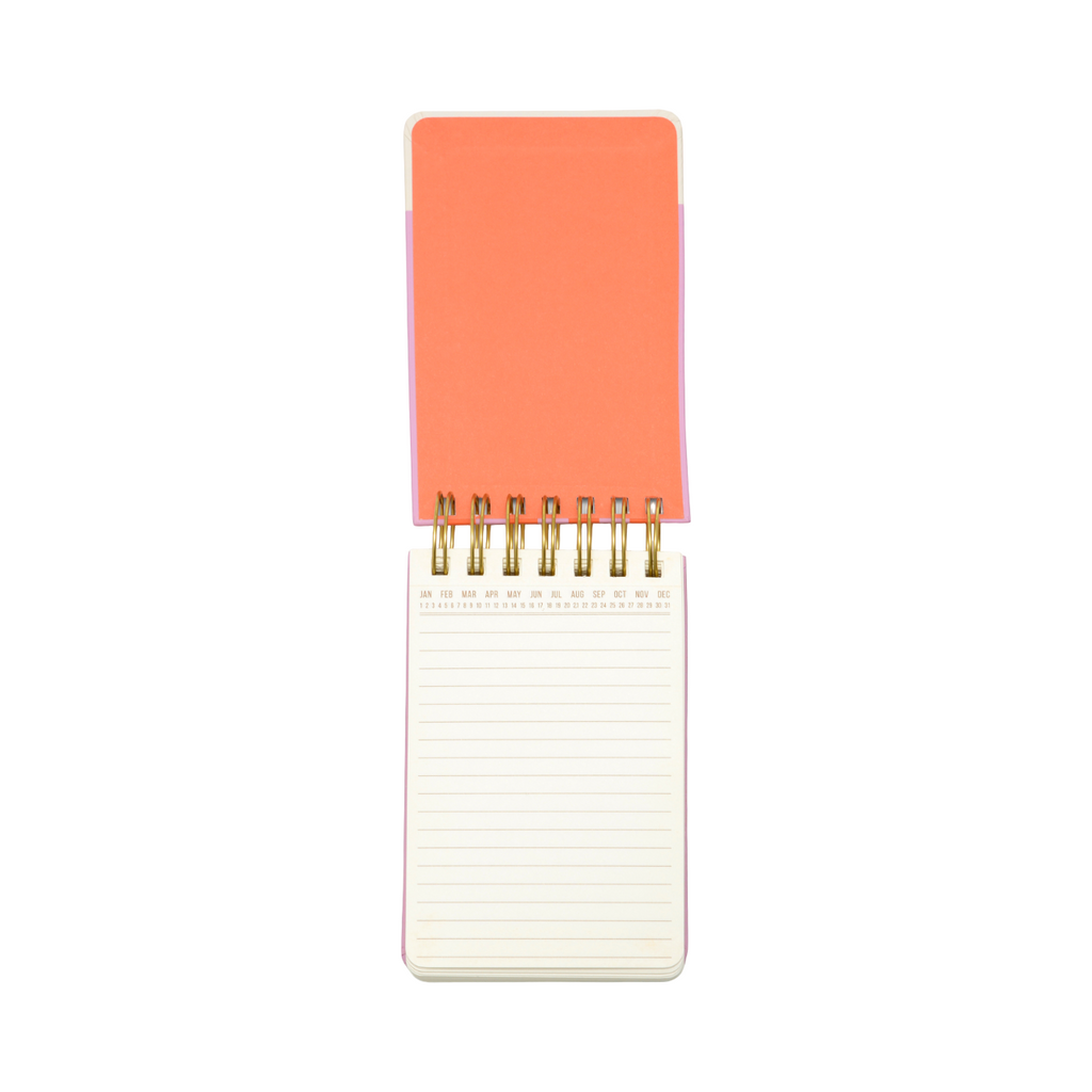 Designworks Ink | Twin Wire 'Notes' Notebook - Pink & Red Stripes ...