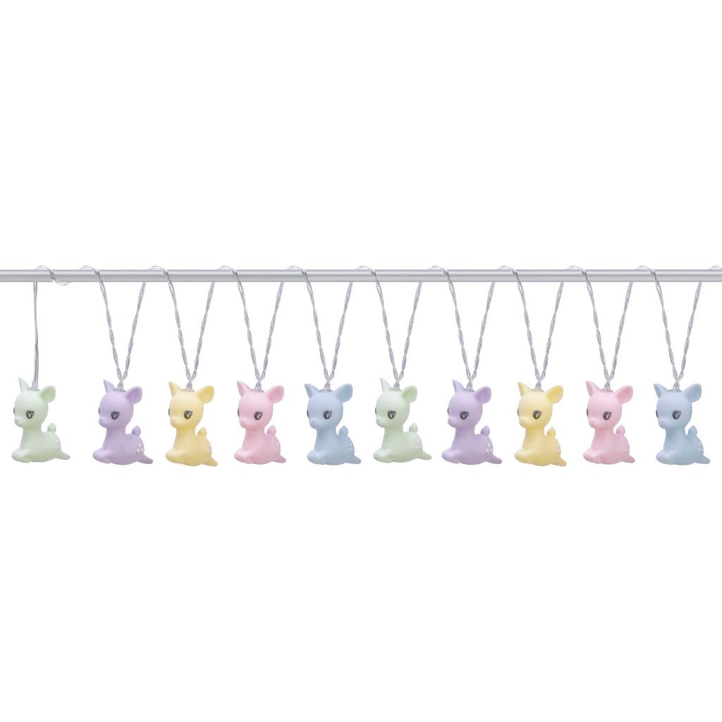 LED String Lights - Pastel Jumping Deer (10) | About Living