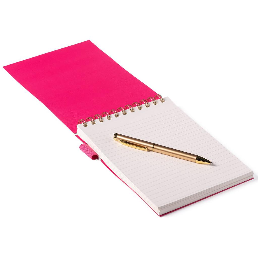 Eccolo | Spiral Steno Pen Pad - Hot Pink (6x8.5") – About Living