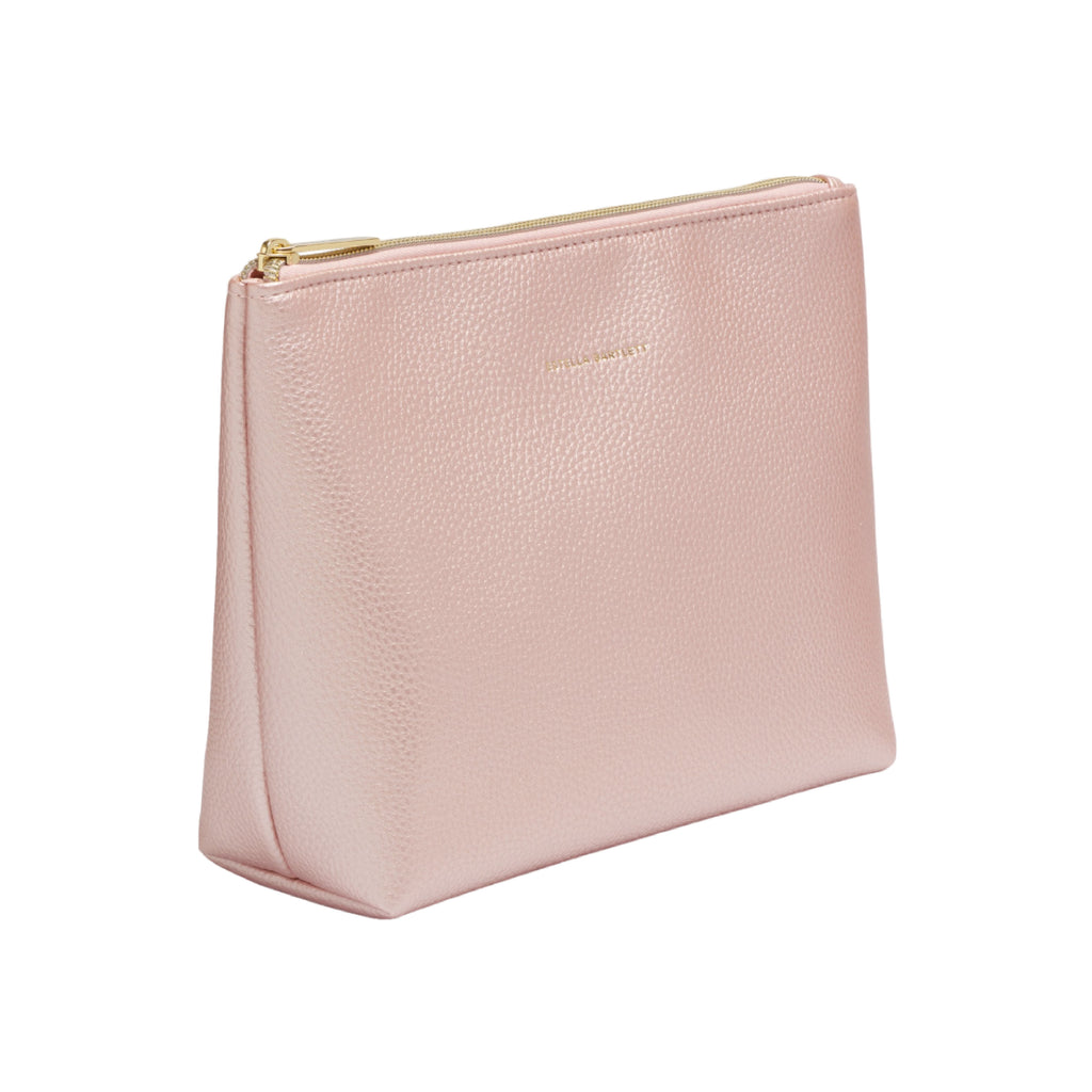 Estella Bartlett | Metallic Makeup Pouch - Blush – About Living