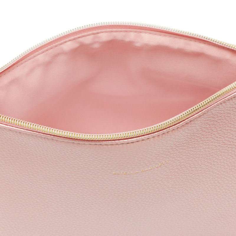 Estella Bartlett | Metallic Makeup Pouch - Blush – About Living
