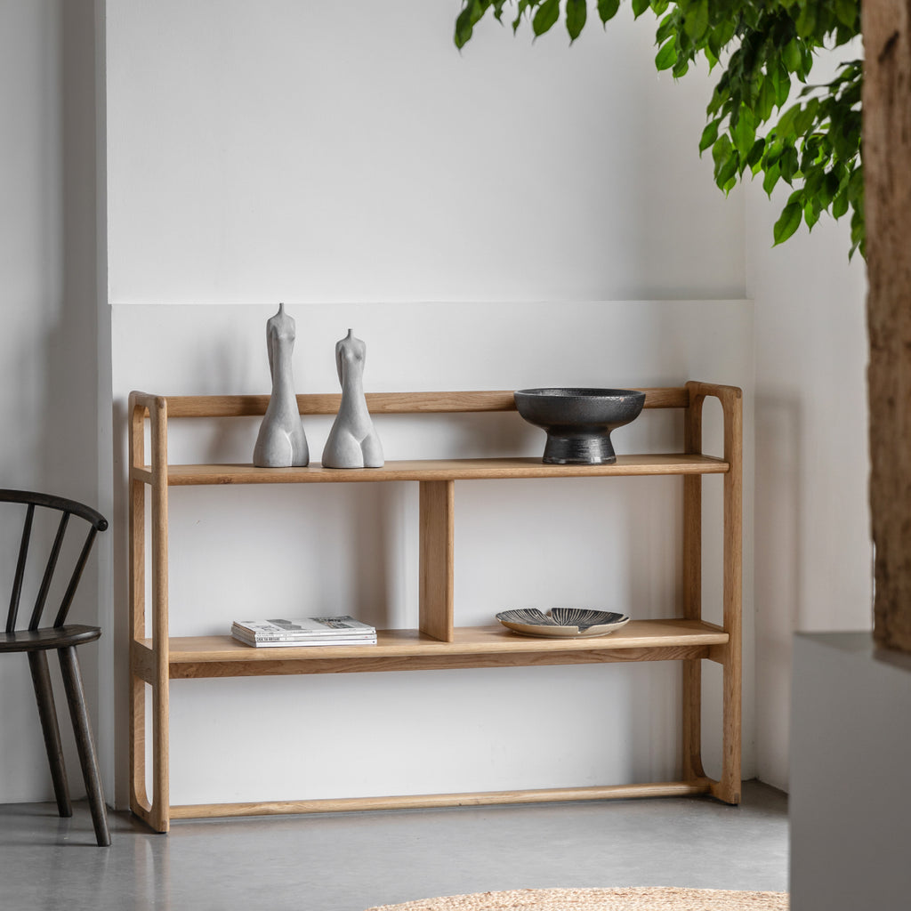 Gallery | Craft Oak Open Display Unit - Natural (Wide) – About Living