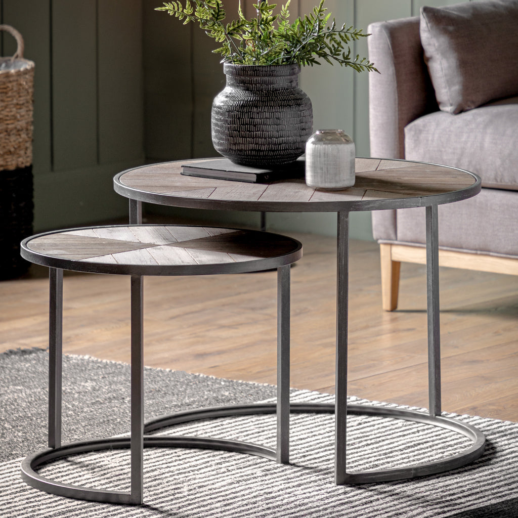 Gallery | Douglas Chevron Nesting Coffee Tables (Set of 2) – About Living