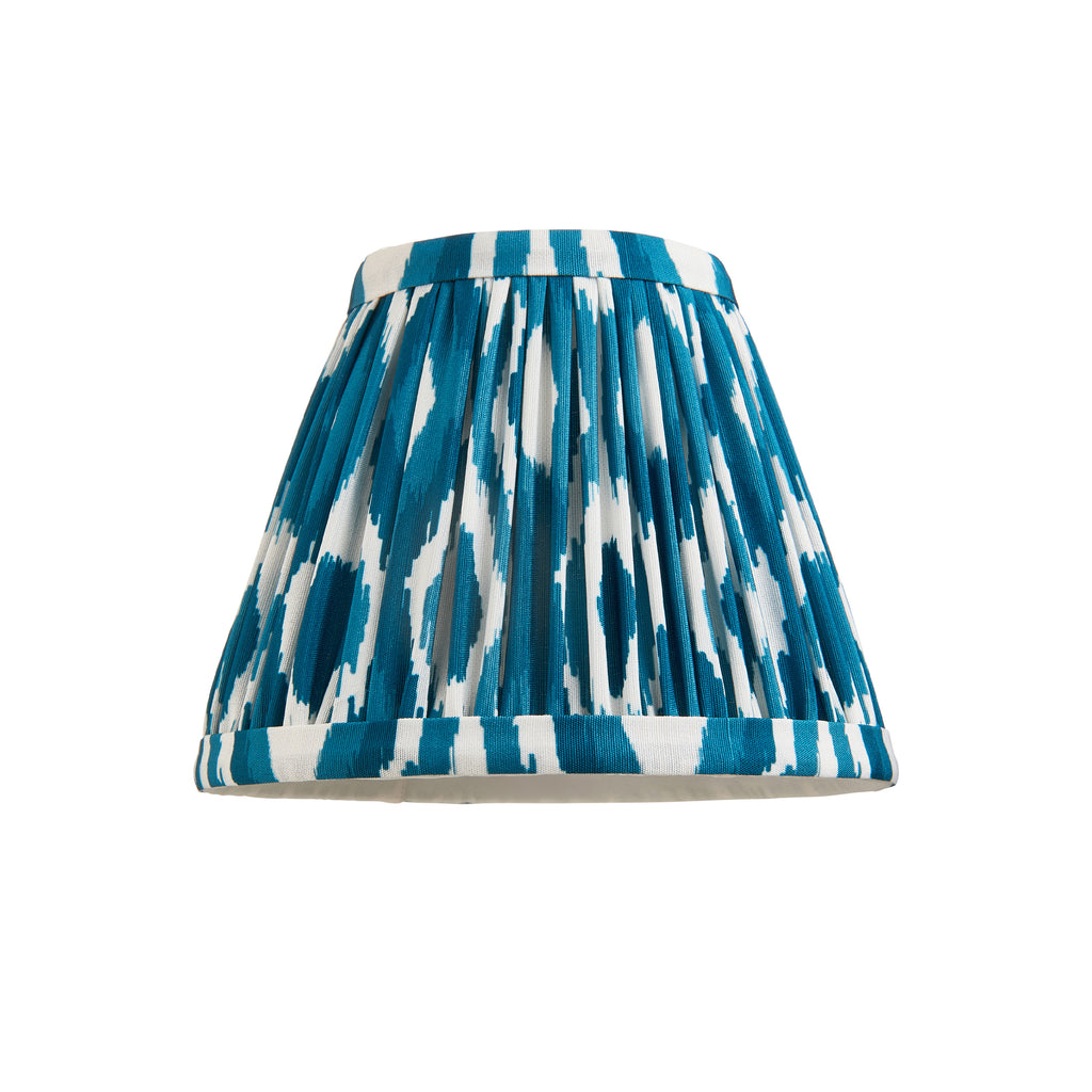 Gallery | Ikat Fabric Shade - Marlin Blue (16cm) – About Living