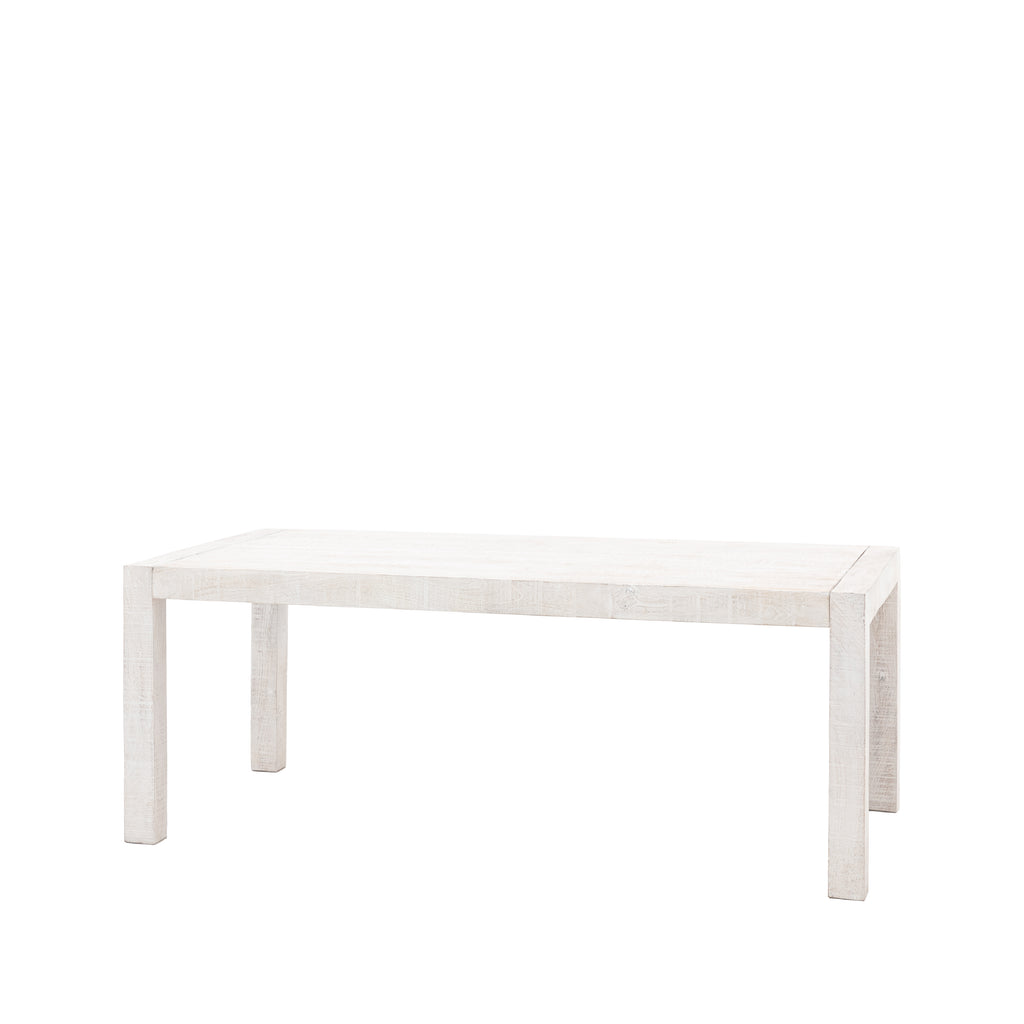 Gallery | Iowa Rustic Mango Wood Dining Table - Whitewash – About Living