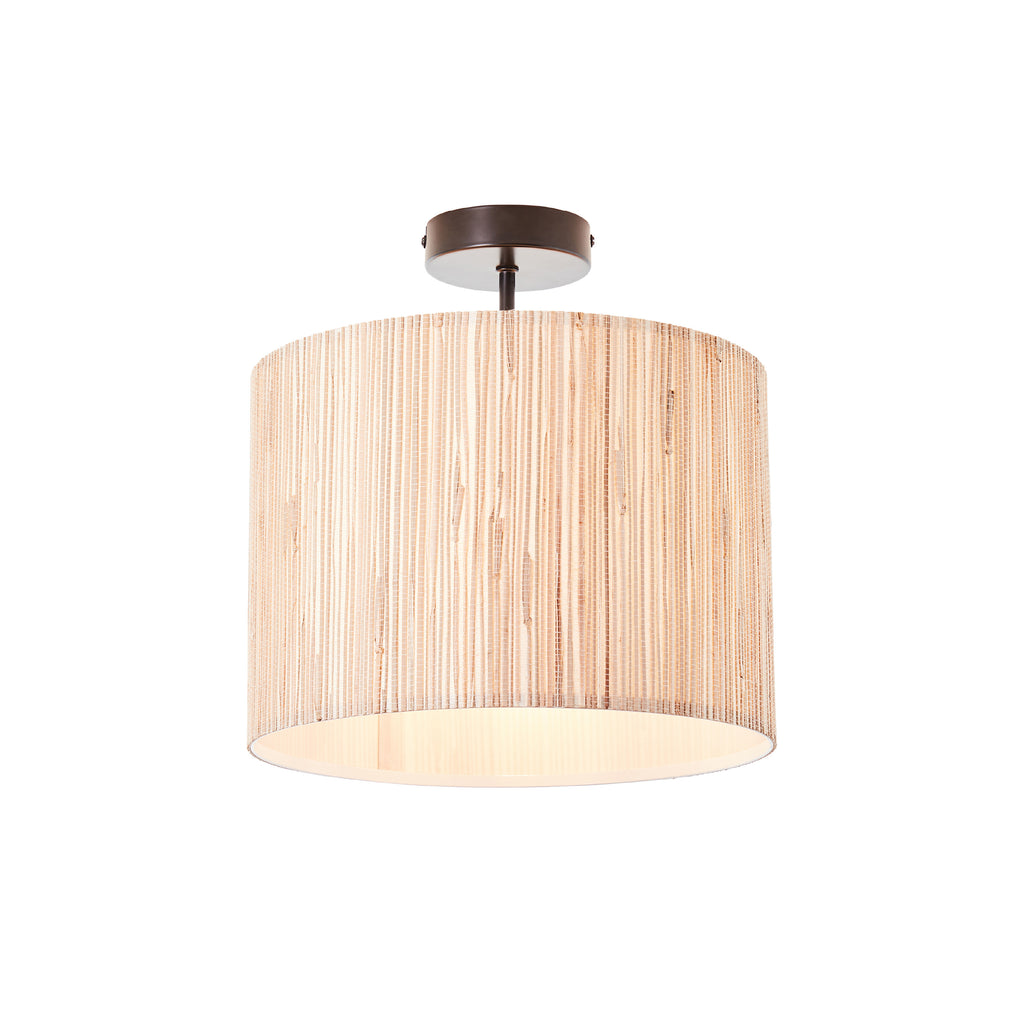 Gallery | Longshore Seagrass Ceiling Light - Black/Natural – About Living