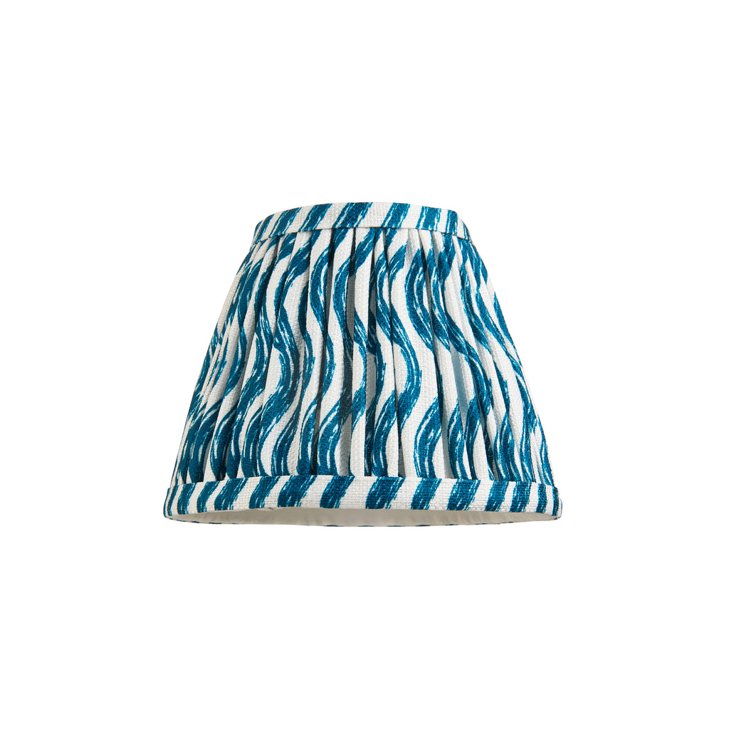 Gallery | Pleated Fabric Ripple Shade - Marlin Blue (16cm) – About Living