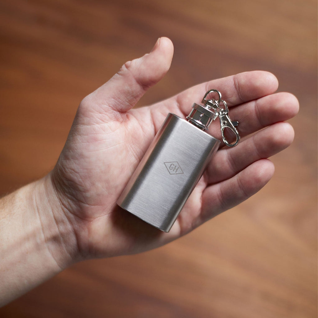 Gentlemen's Hardware | Bottom's Up Mini Hip Flask - Stainless Steel ...