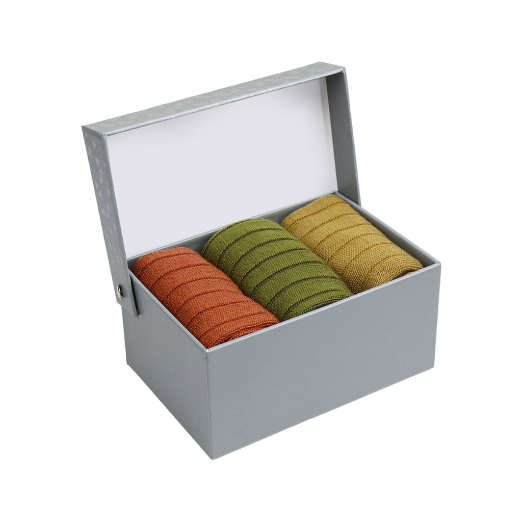 Men's Sock Box | Rust Mix | Set of 3 – About Living