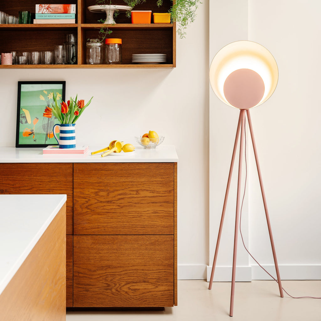 houseof | Diffuser Tripod Floor Lamp - Pink – About Living
