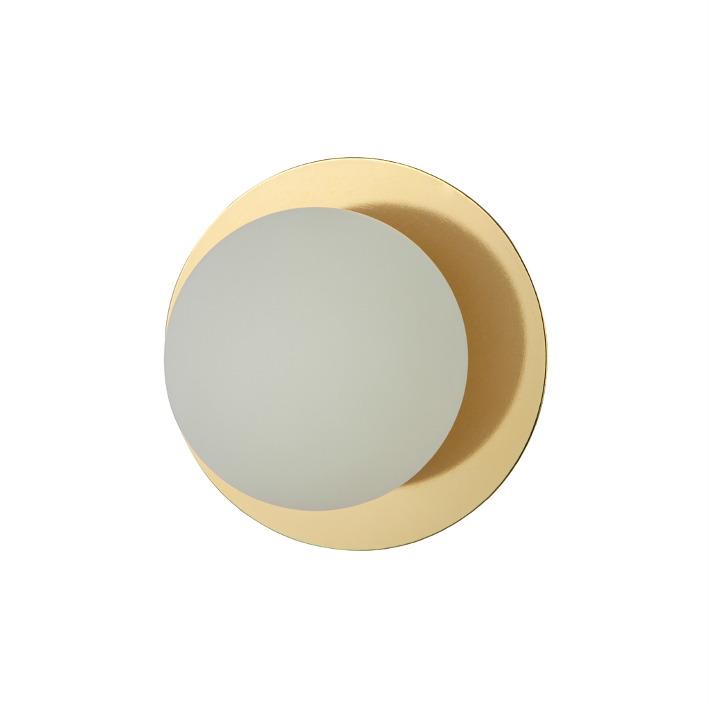 houseof | Opal Disk Wall Light - Brass – About Living