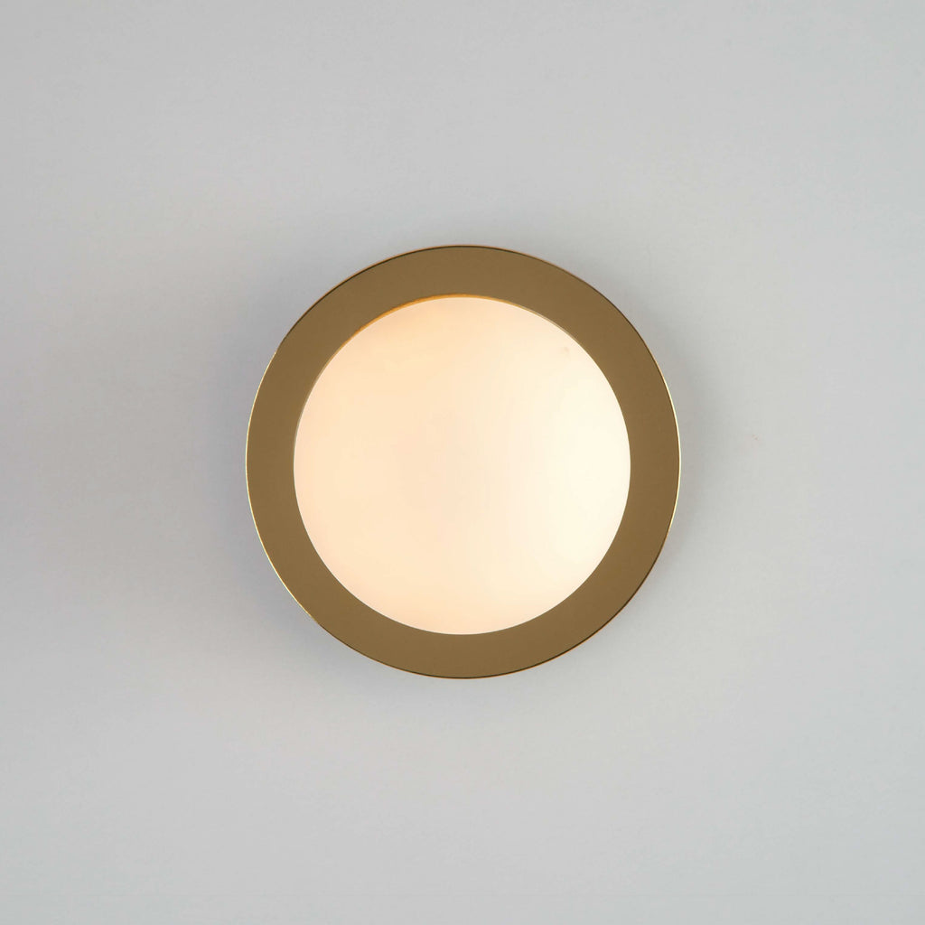 houseof | Opal Disk Wall Light - Brass – About Living