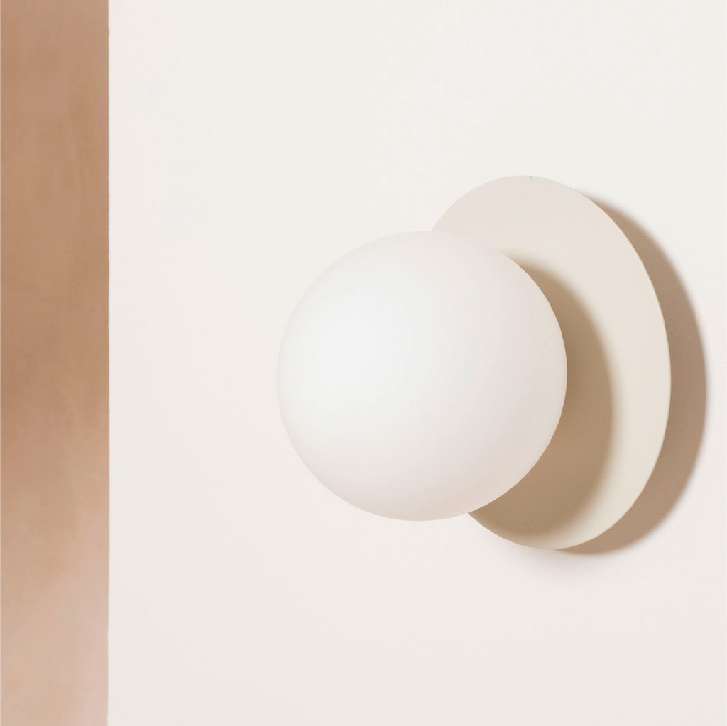 houseof | Opal Disk Wall Light - Sand – About Living