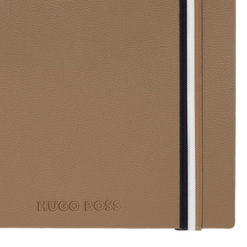 Hugo Boss Essential Iconic Lined A5 Notebook with Tricolour Strap ...
