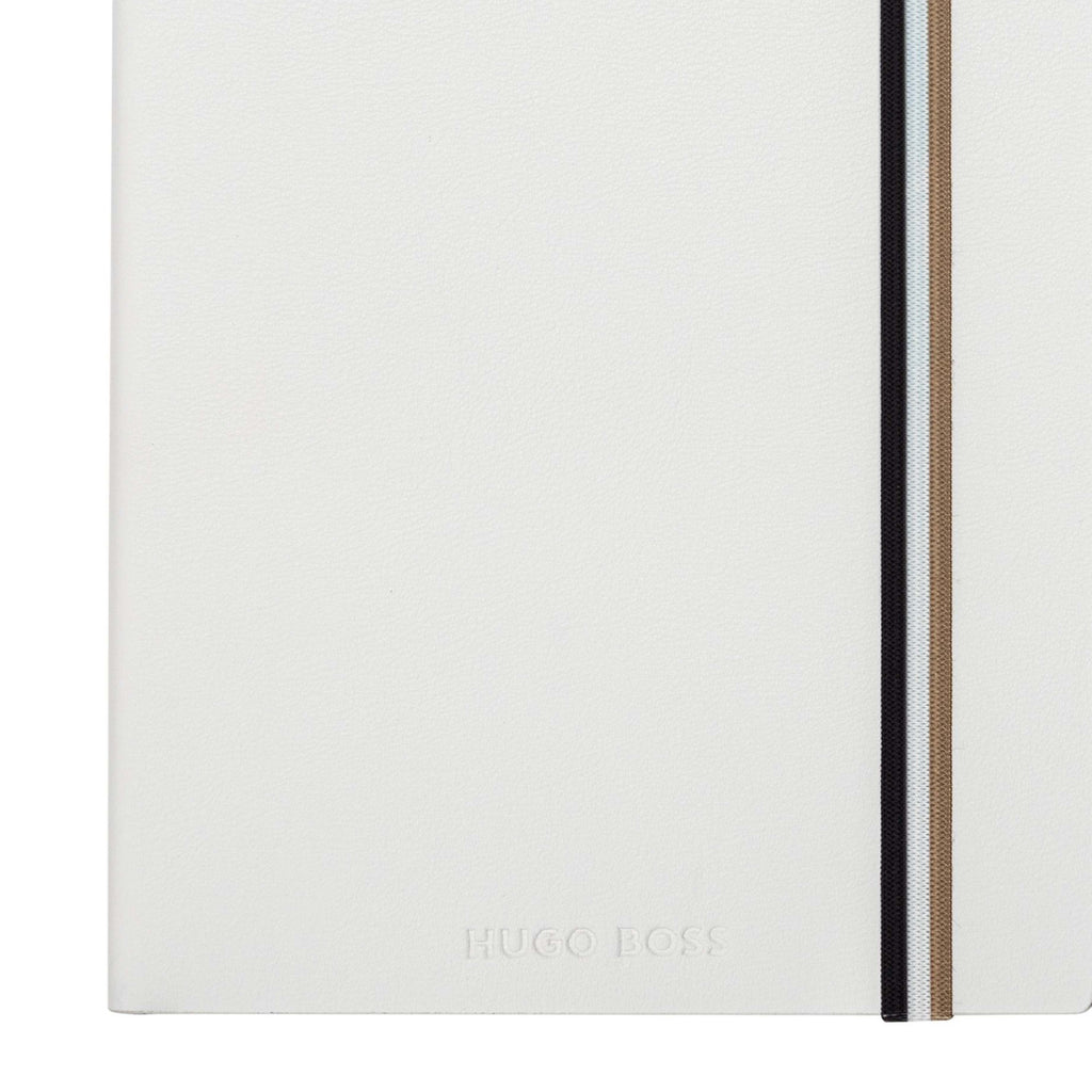 Hugo Boss | Iconic Plain A5 Notebook - White – About Living