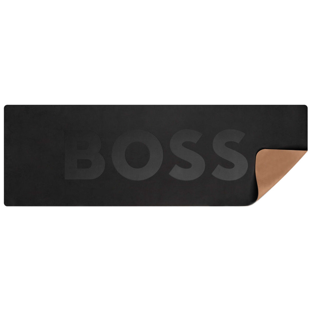 Hugo Boss Iconic Yoga Mat with Signature Strap - Black & Camel | About ...