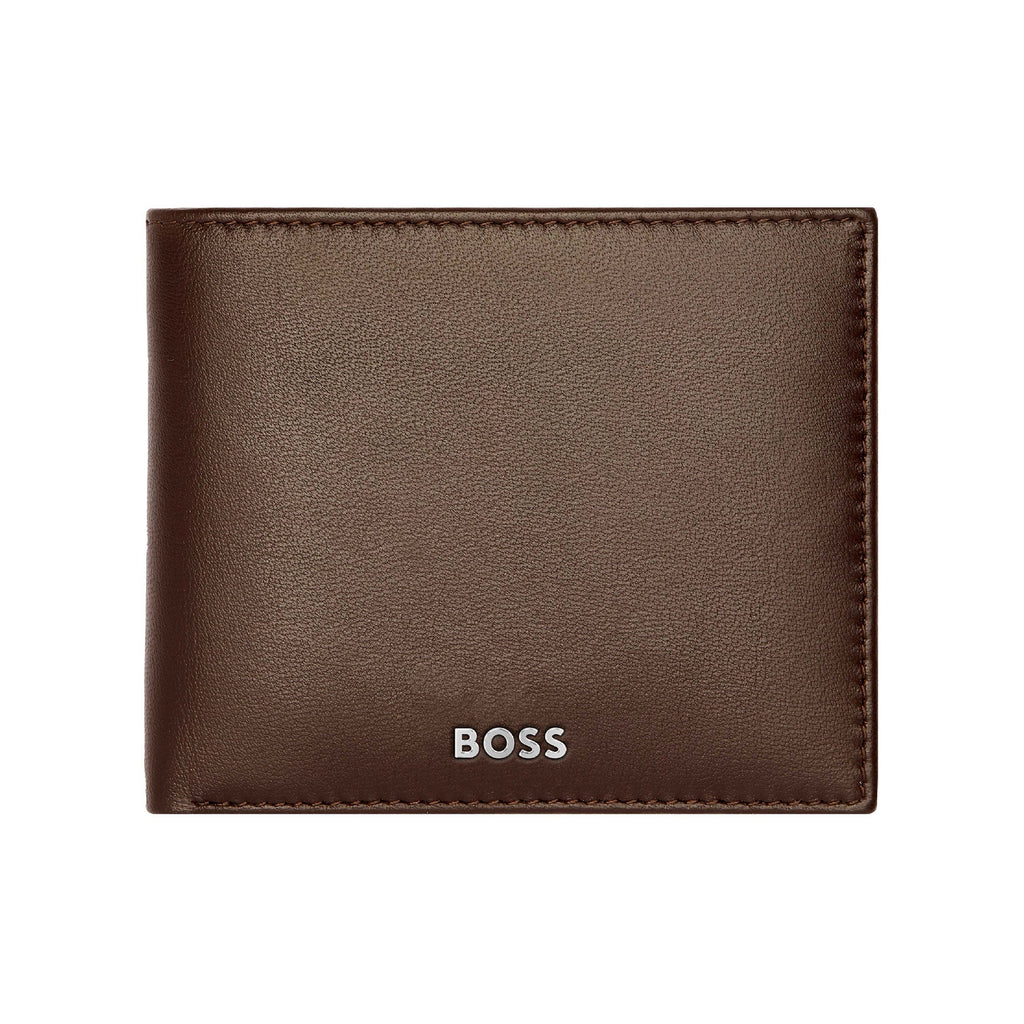 Hugo Boss Men's Classic Smooth Leather Wallet - Brown | About Living