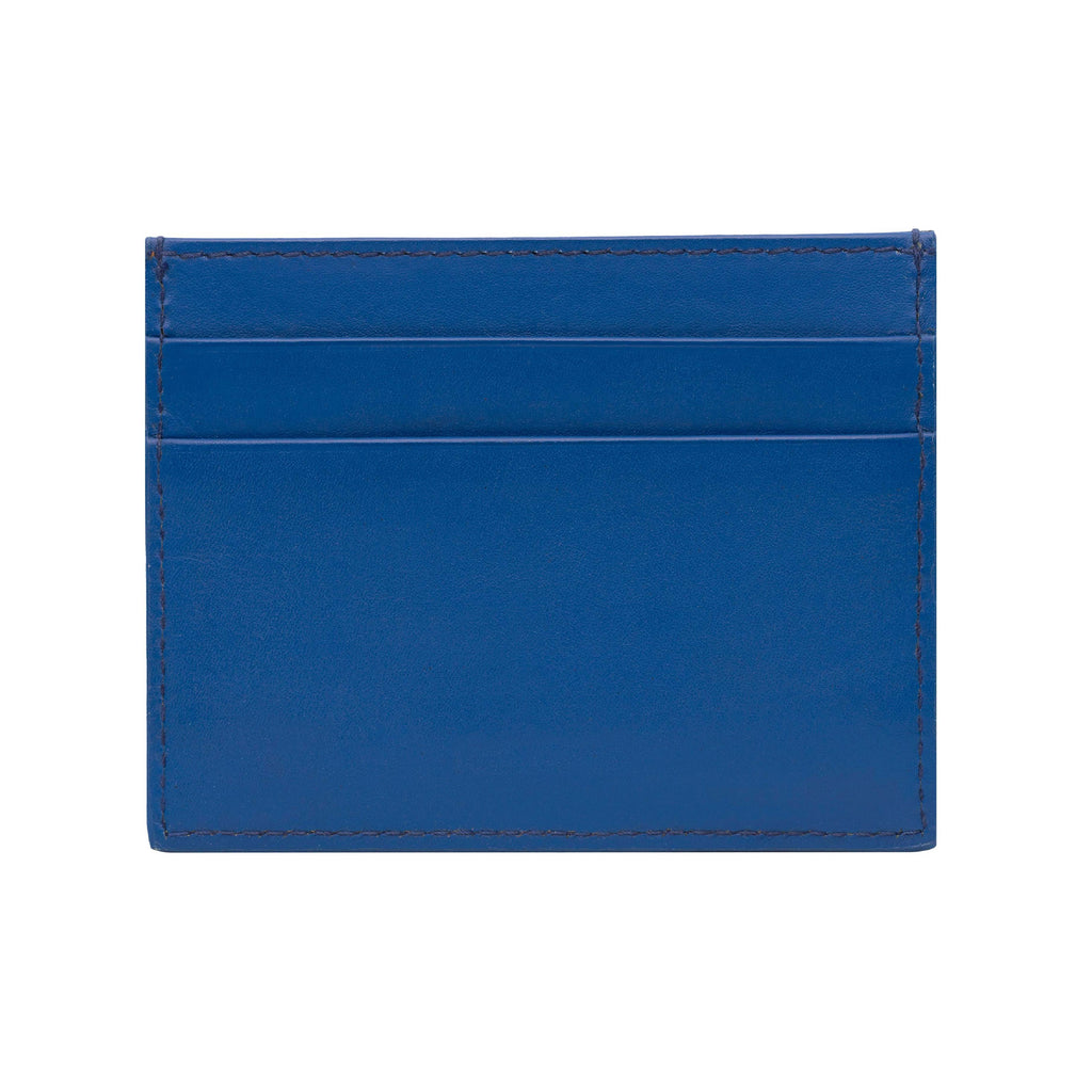 Hugo Boss Men's Leather Matrix Card Holder - Blue | About Living