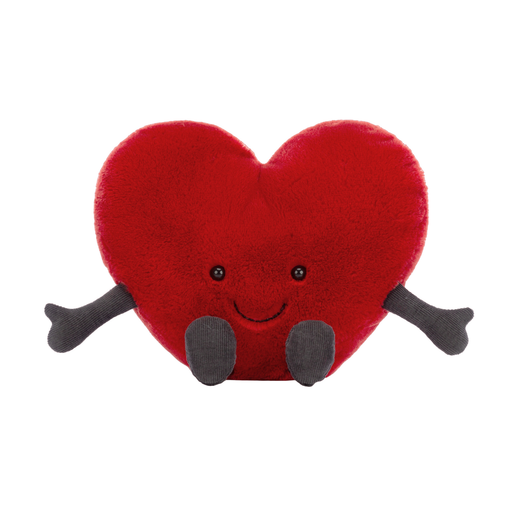 Jellycat Amuseable Red Heart Soft Toy - Large | About Living