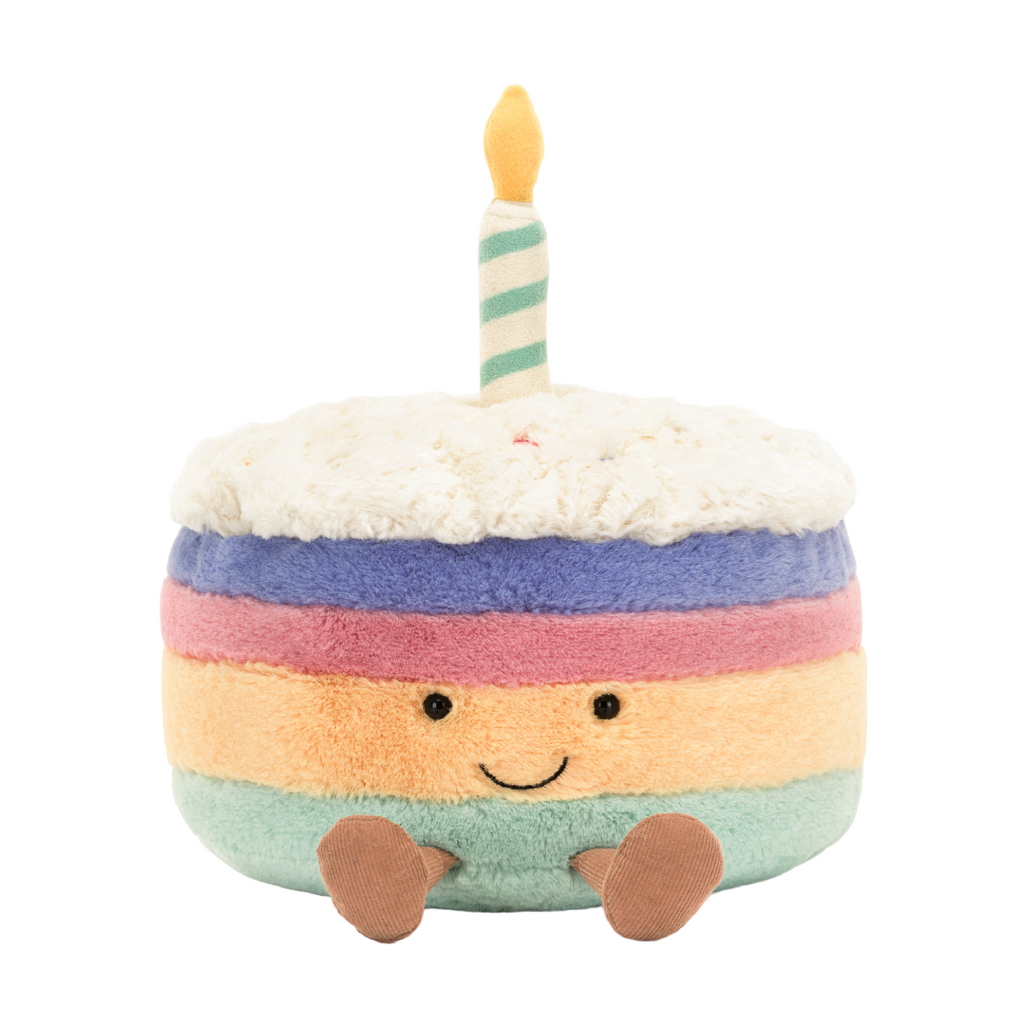 Jellycat | Amuseables Rainbow Birthday Cake Soft Toy - Large – About Living