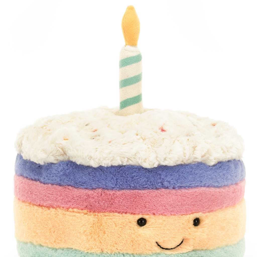 Jellycat | Amuseables Rainbow Birthday Cake Soft Toy - Large – About Living