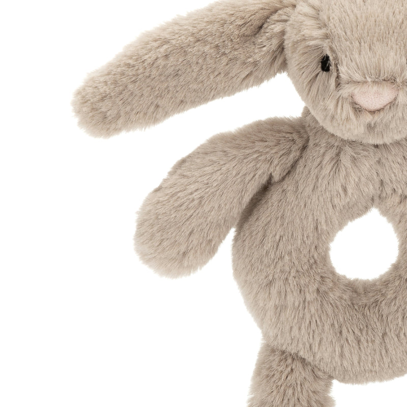 Baby Jellycat | Bashful Beige Bunny Ring Rattle – About Living